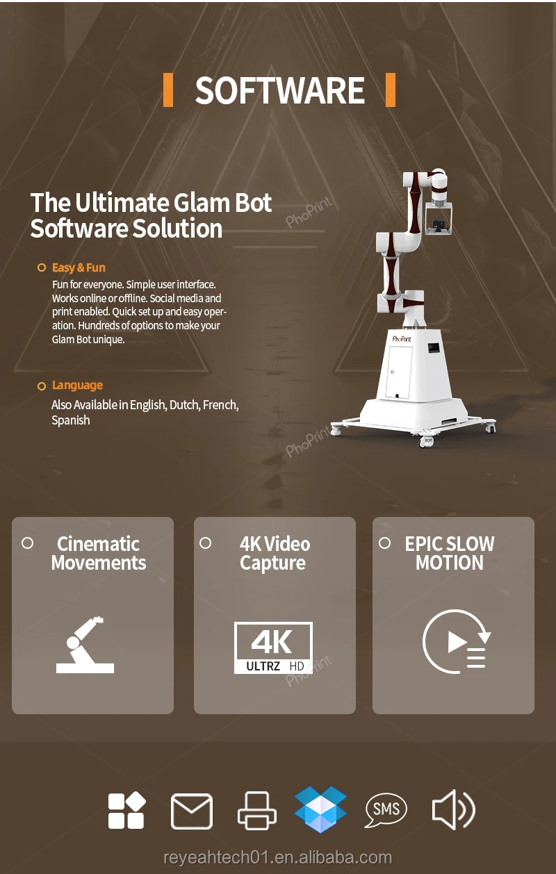 Glambot Photobooth Robotic Arm Dslr Camera Motion Control Robot Arm for ...