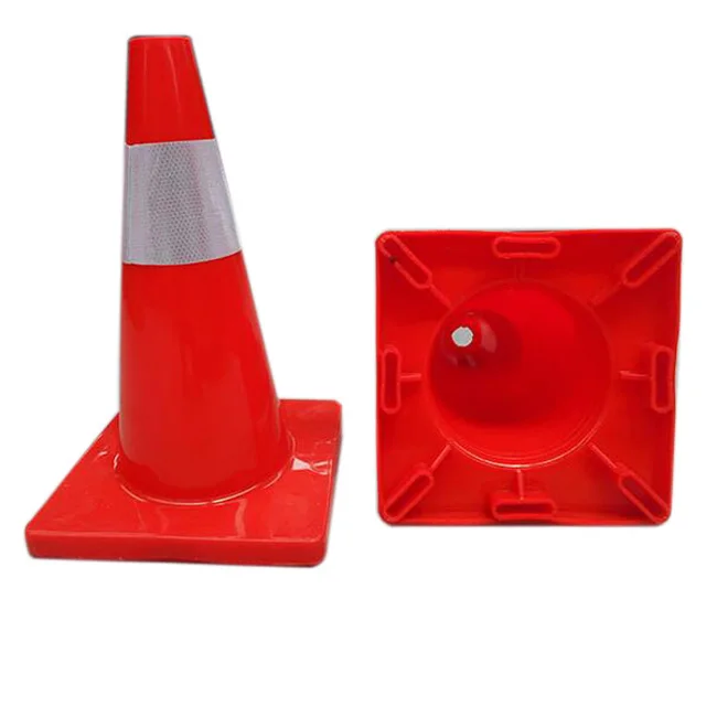 PVC Traffic Warning Cones Road Construction Reflective Safety Cone ...