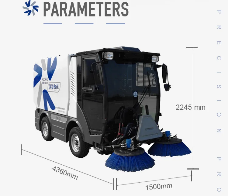 Road Cleaning Machine Multi-Function Street Road Avenue Cleaning ...