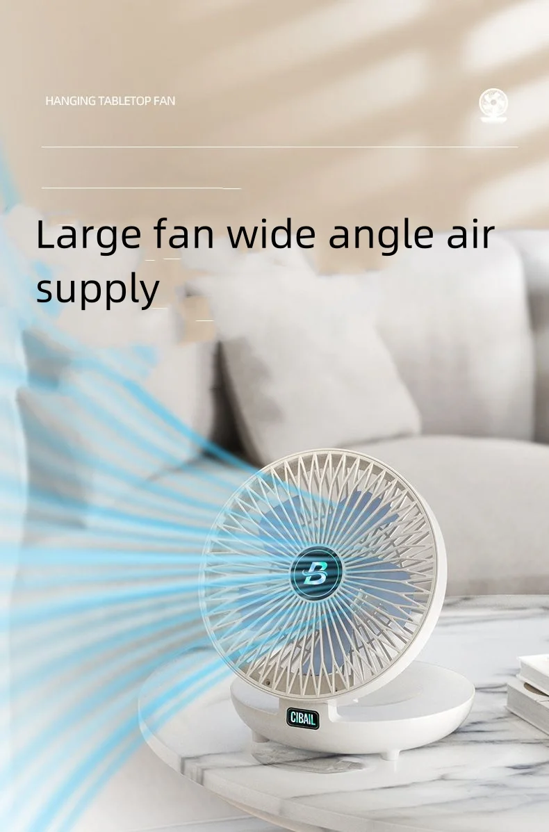 Clearance Camping Fan Rechargeable Cooling Neck Fan Industrial Dust ...