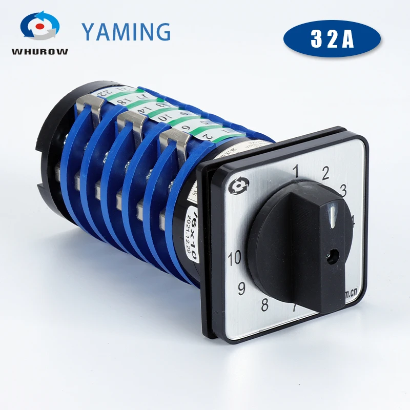 10 Position Rotary Switch 32A 6 Poles for Welding Machines