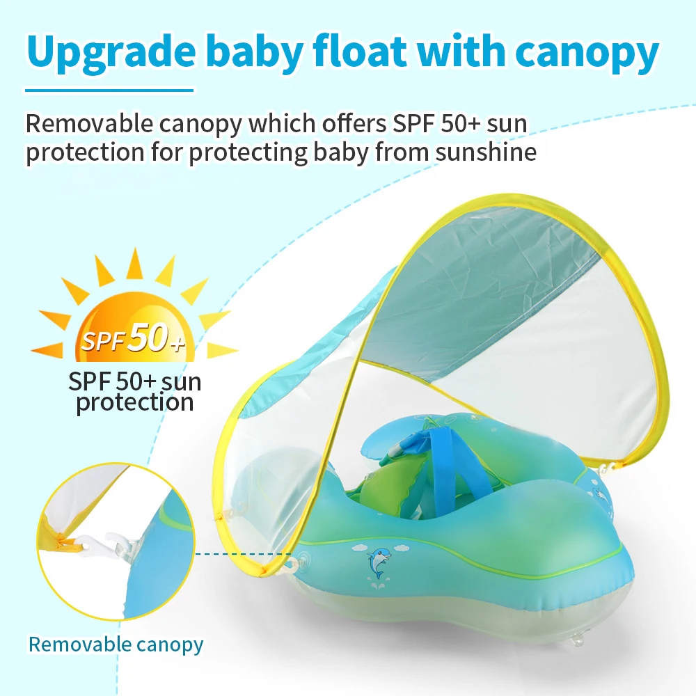 Custom Inflatable Water Swim Pool Floats Ring Blue Swimming Pool Baby ...