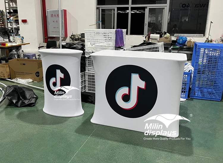 6.5ft Backlit Light Box Counter Portable Exhibition Counter Bright Led ...