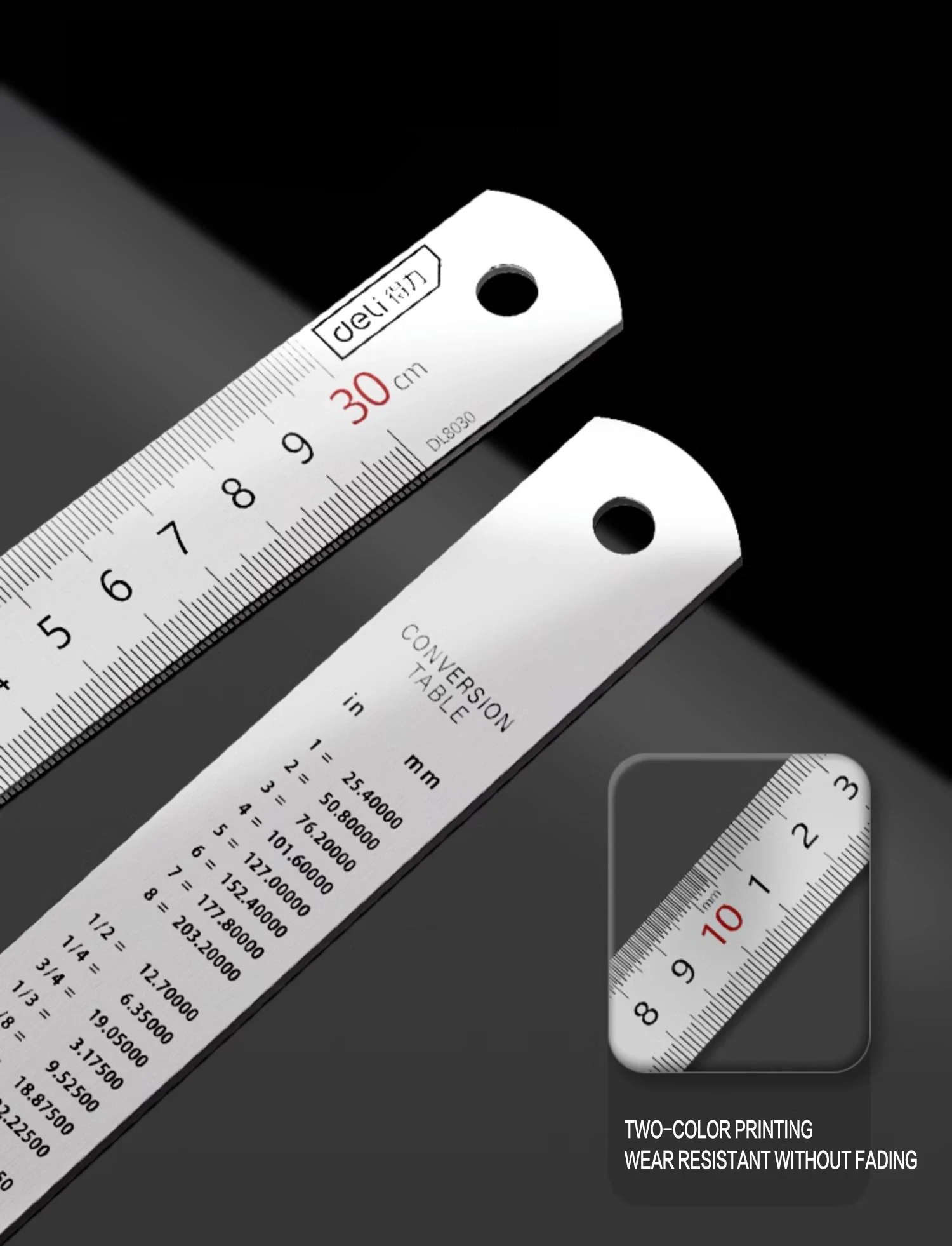 Wholesale Photo Etching Stainless Steel Ruler 15cm-2m