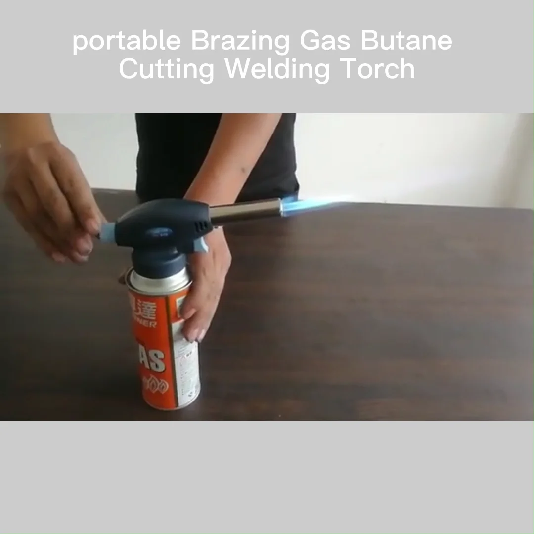 Outdoor Portable Camping Welding Butane Gas Blow Torch Lighter Flame Gun Gas Torch Butane Butane ...