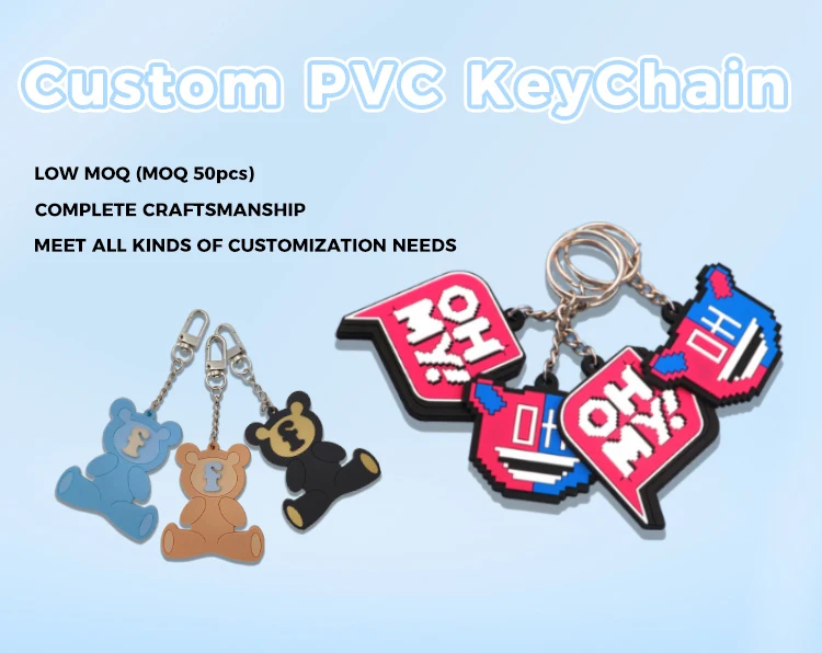 Soft PVC Keyring with Custom Logo - Eco-Friendly Keychain