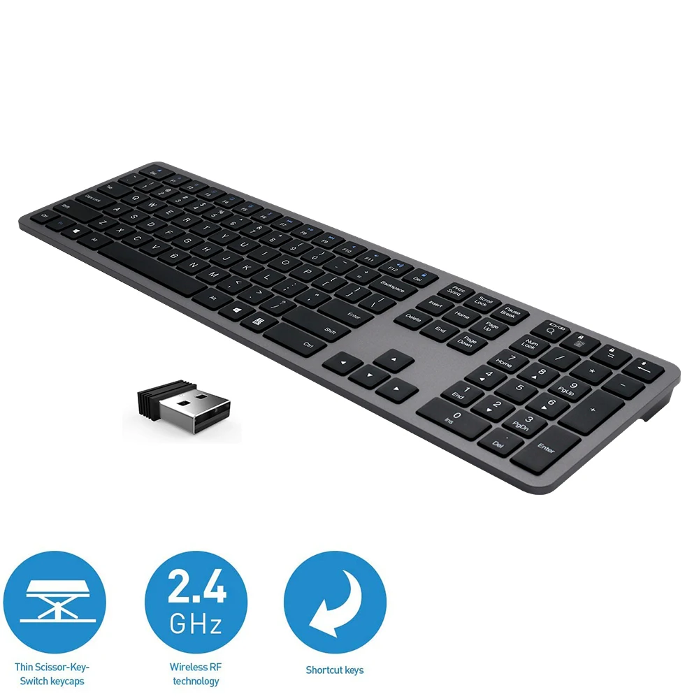Custom Teclado Clavier Azerty Spanish Keyboard White Bluetooth ...