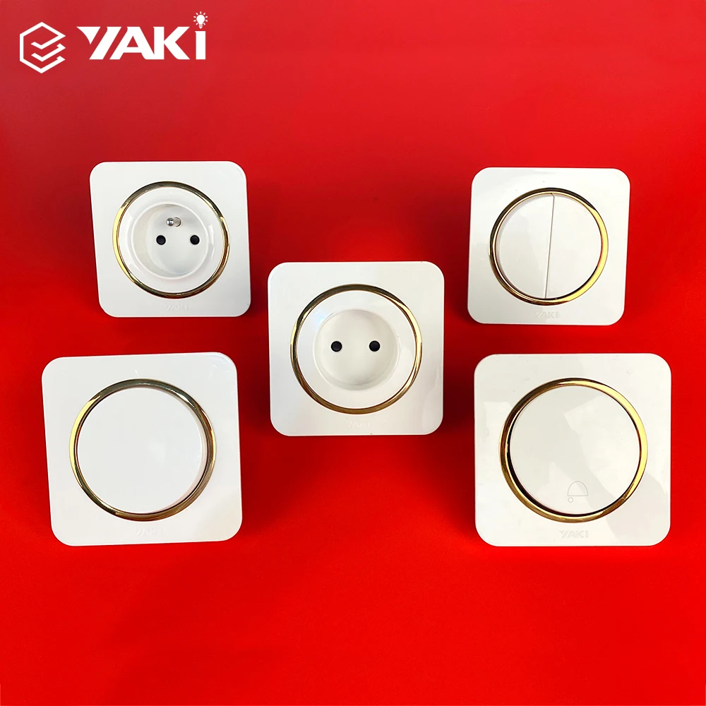 Yaki High Quality 16a Uk Socket Panel 86 Universal Plug Electric Wall ...