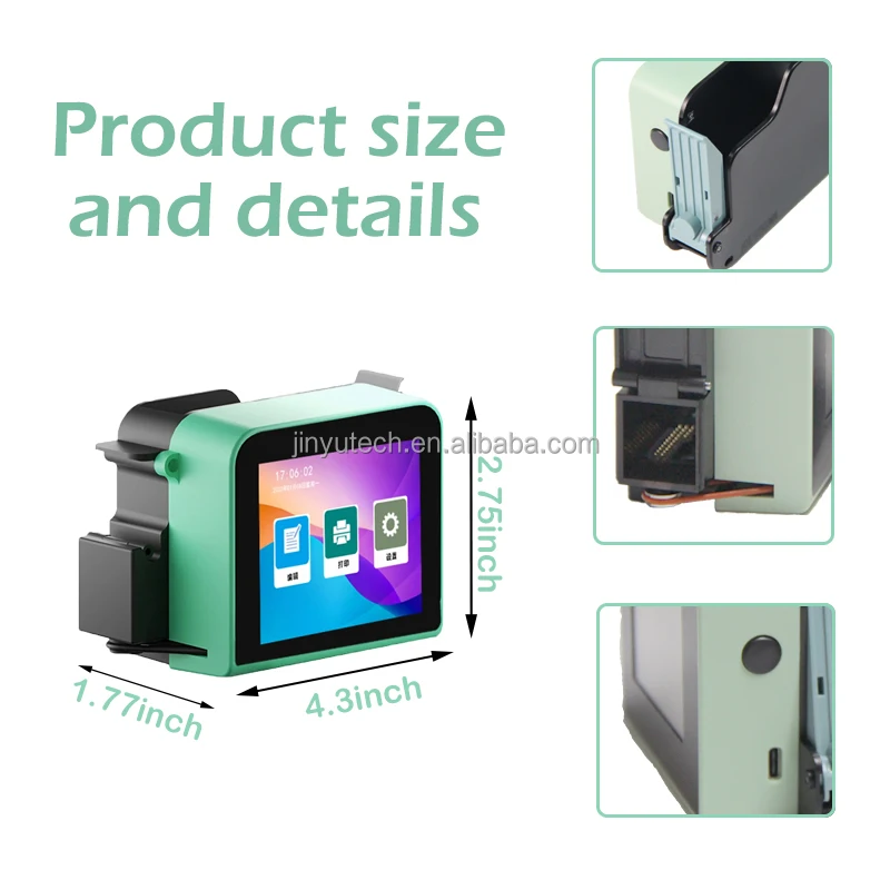 Inkjet Printer Surface Handheld Inkjet Printer Printing Machine Quick ...
