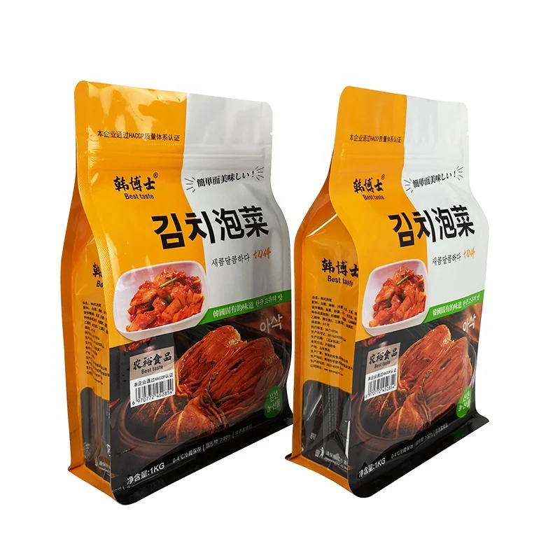 1kg Kimchi Aluminium Foil Packaging Pouch - Ziplock Bag