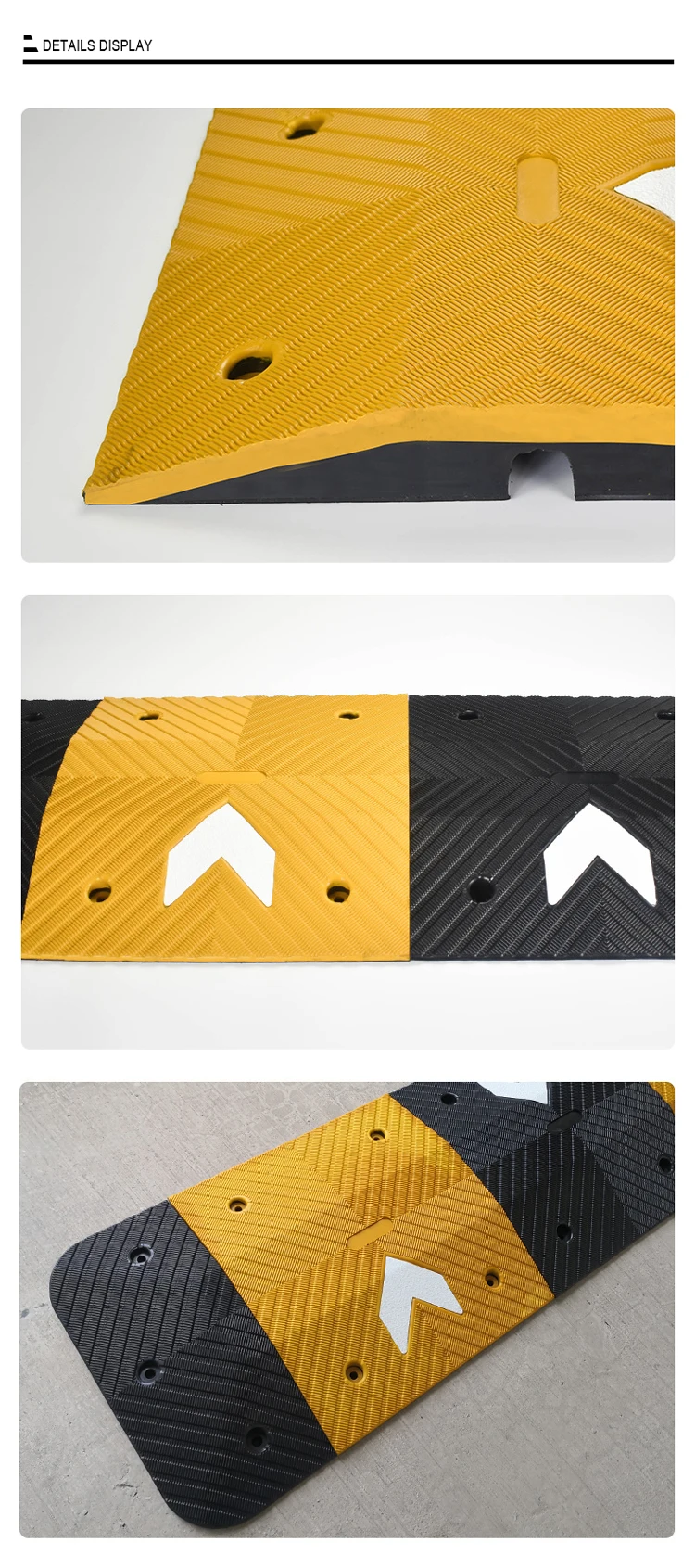 Reflective Rubber Low Noise Humps Speed Hump Vulcay Machine - Buy Speed ...