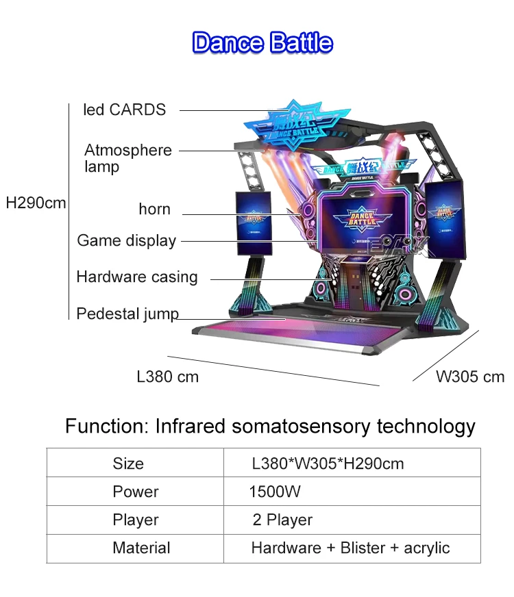 Indoor Amusement Battle Arcade Dancing Game/dance Revolution Arcade ...