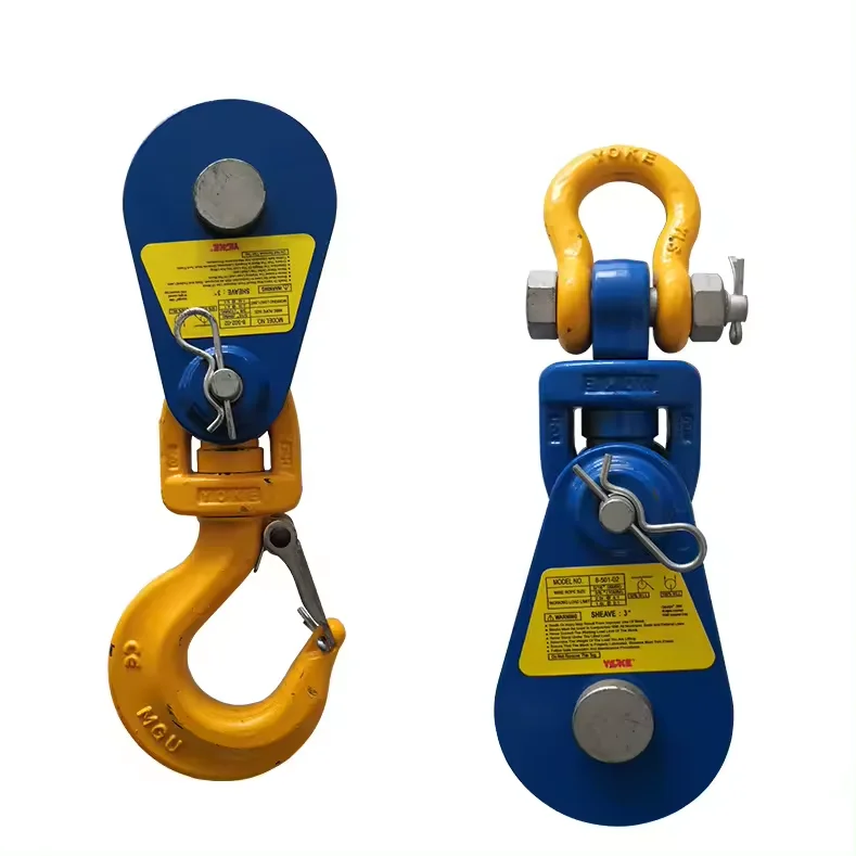 Hook Type Crane Lifting Snatch Pulley Block Hand Chain Pulley Block ...