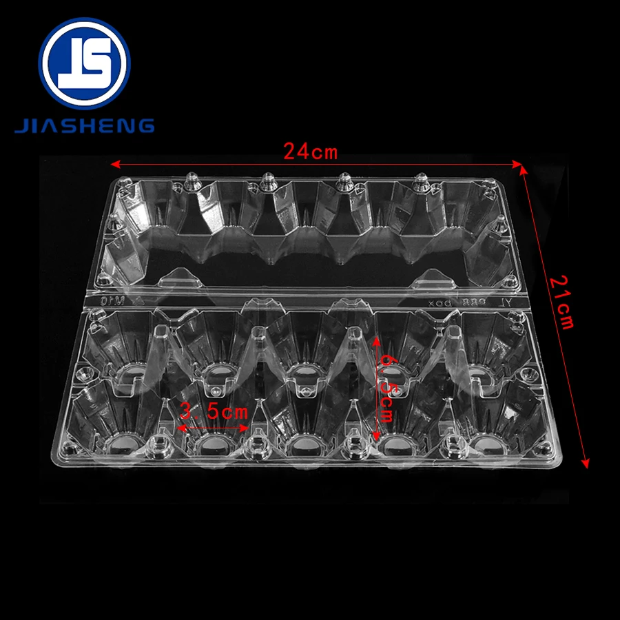 Wholesale Transparent 10 Holes Egg Container Disposable Clear Clamshell ...
