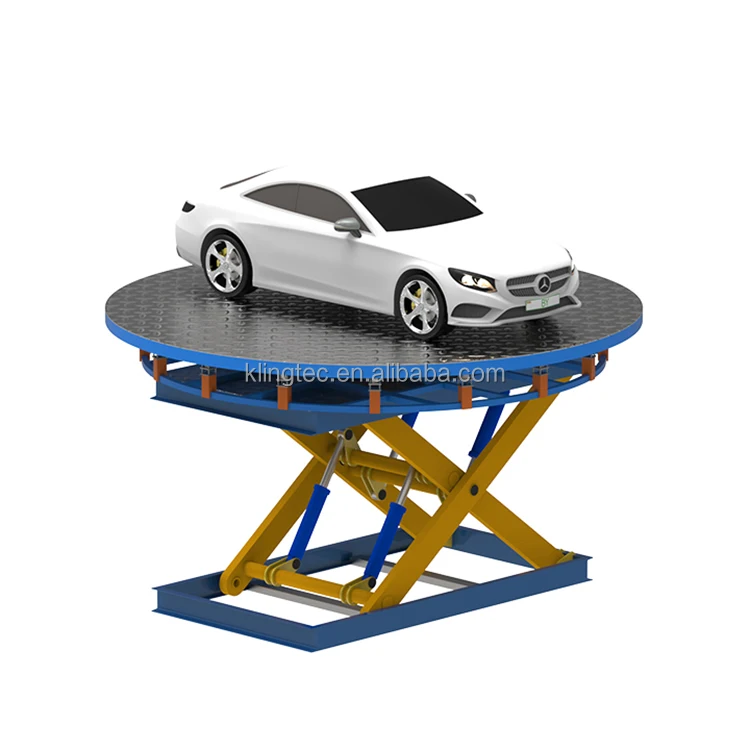 Vehicle Lift Table Rotary Platform Car Lift Elevator Stationary Turner ...