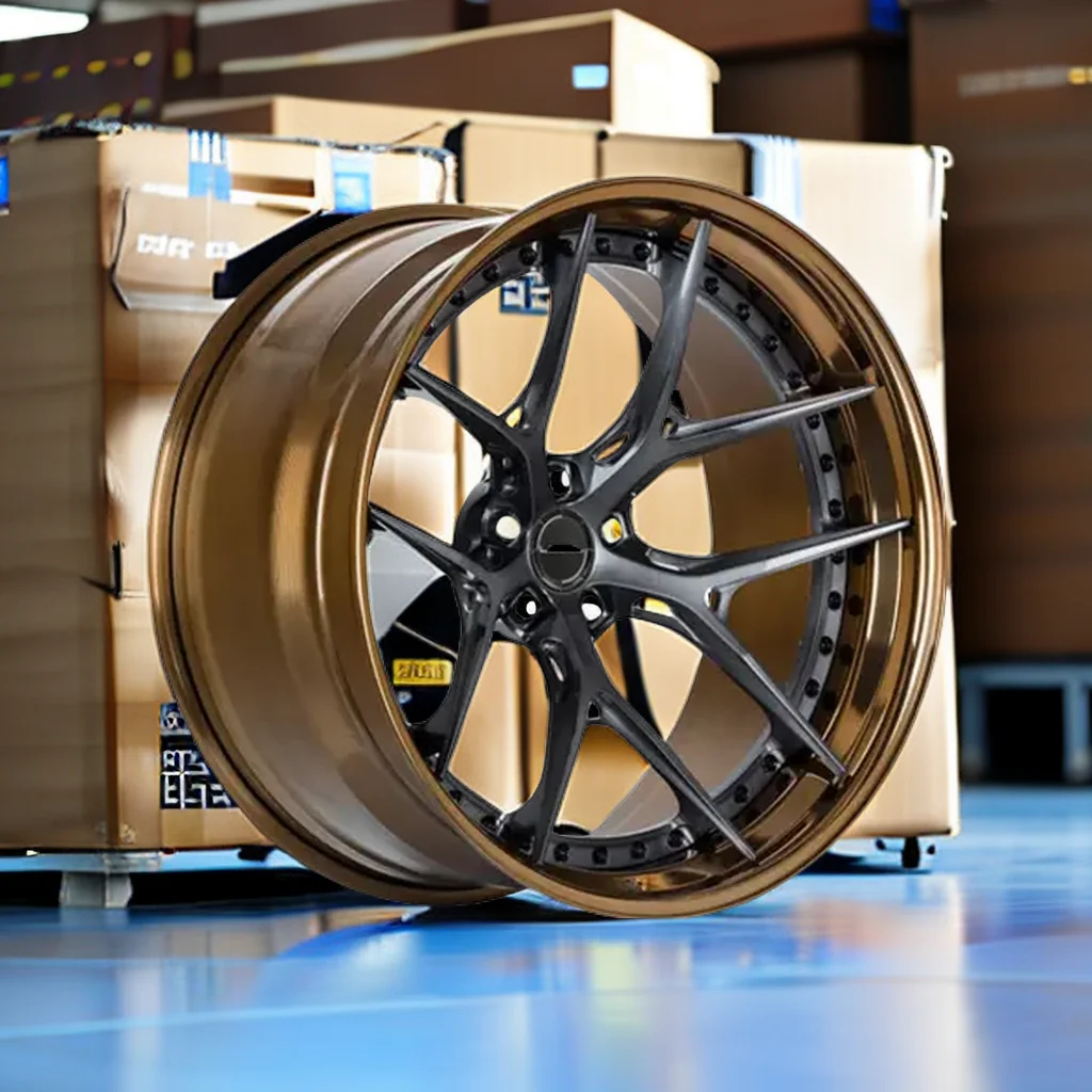 5x114.3 Custom 3 Piece Chrome Forged Wheels 12 16 18 21 20 22 26 Inch ...