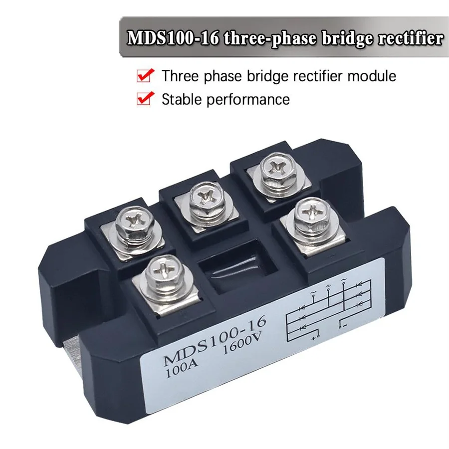 MDS100A 3-Phase Diode Bridge Rectifier 100A Amp 1600V MDS100-16 ...
