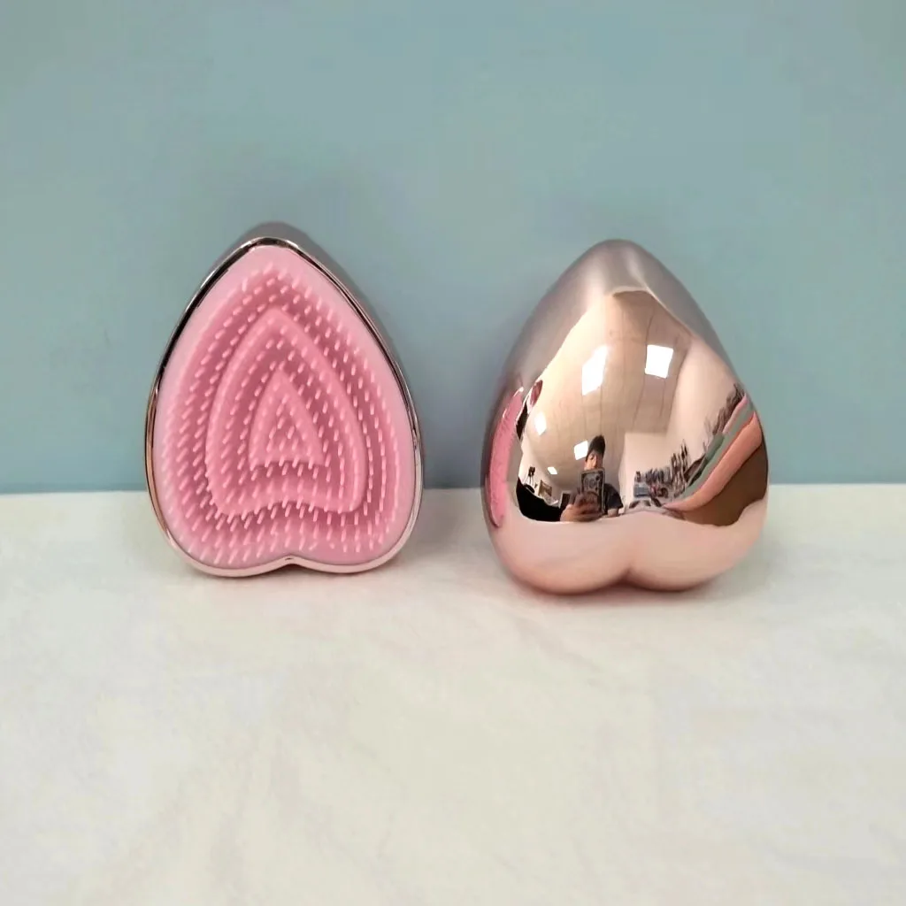 Oem Portable Comb Heart Shaped Brush Electroplatedanti - Knot Straight ...