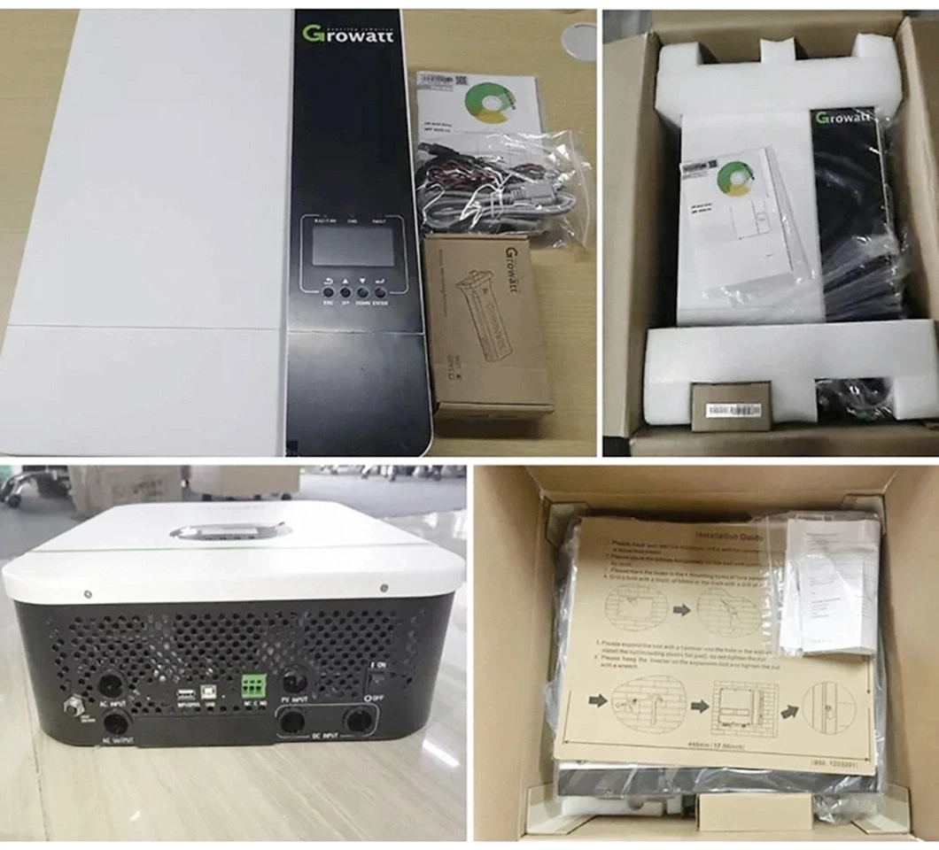 Growatt Spf5000es 48v Inverter Off Grid Three Phase Solar Inverter For ...