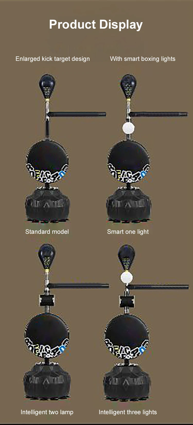 Gym Reflex Speed Bag - Intelligent Boxing Light Target