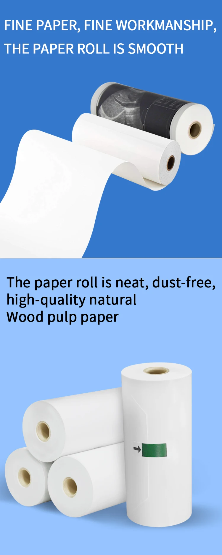 High Glossy Print Media Video Imaging Thermal Ultrasound Paper For Sony ...