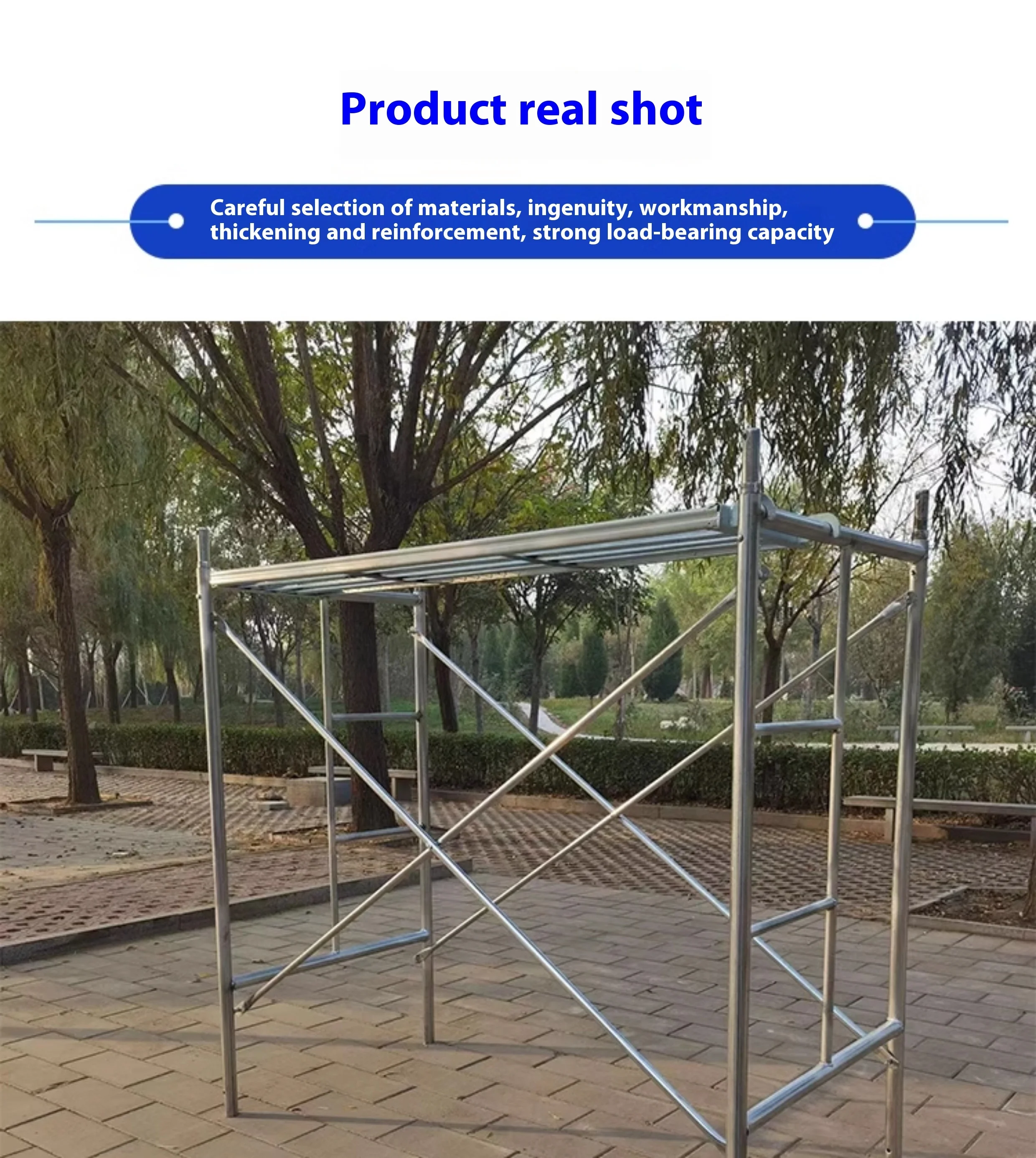 Galvanized Mobile Folding Scaffolding System Portable Frame Scaffolding ...
