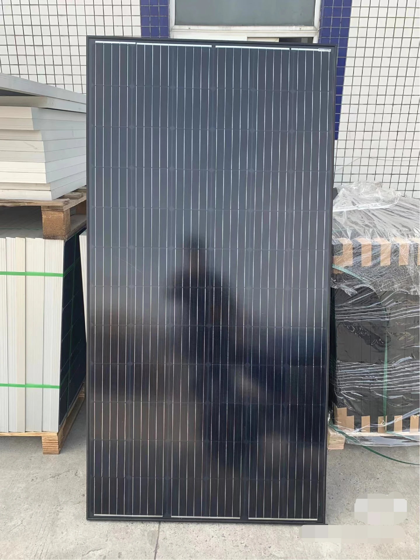 All Black 450w 460w 480w 500w Panel Solar With Black Frame Black Back ...