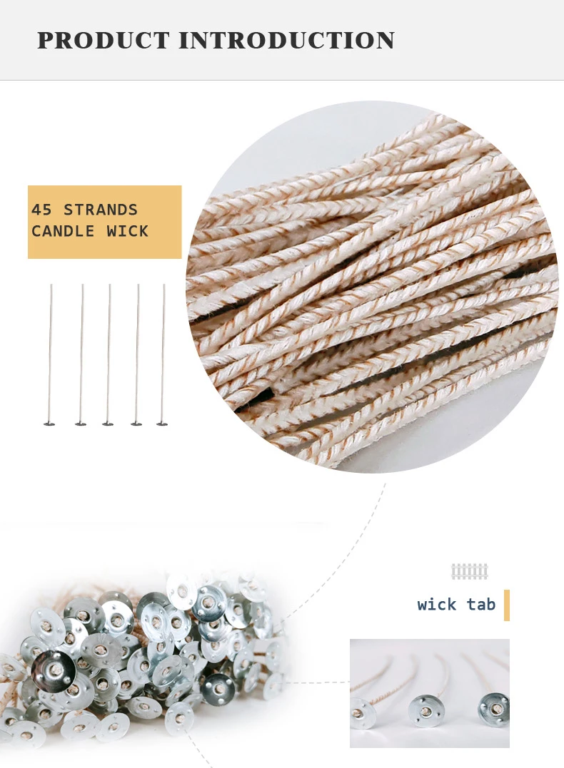 High Quality Eco Friendly Htp 104 Pretabbed Candle Wicks - Buy Htp ...