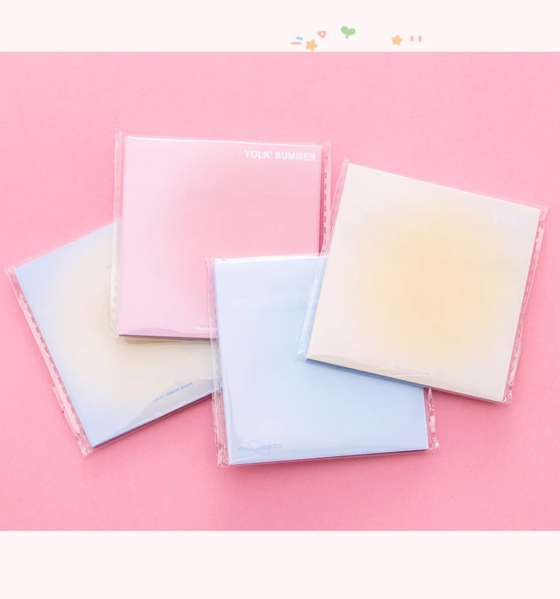 Customized Gradient Sticky Note Pads - 50 Sheets Memo Pad OEM