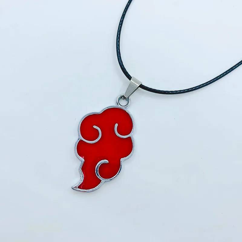 Akatsuki Red Cloud Pendant Necklace For Women Narotos Anime Accessories ...