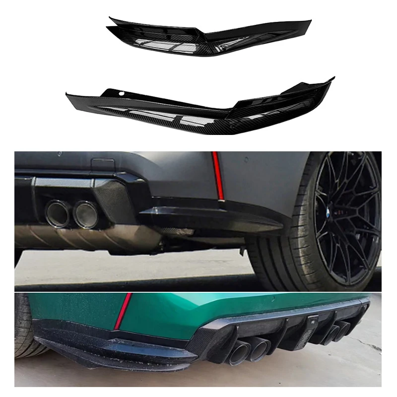 Oem Dry Carbon Fiber Rear Diffuser Corners For Bmw G82 G83 M4 2021 ...