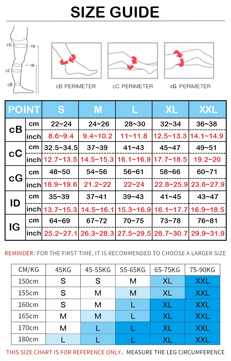 Athletes Footless Leg Calf Support Socks 20-30 Mmhg Compression Leg ...