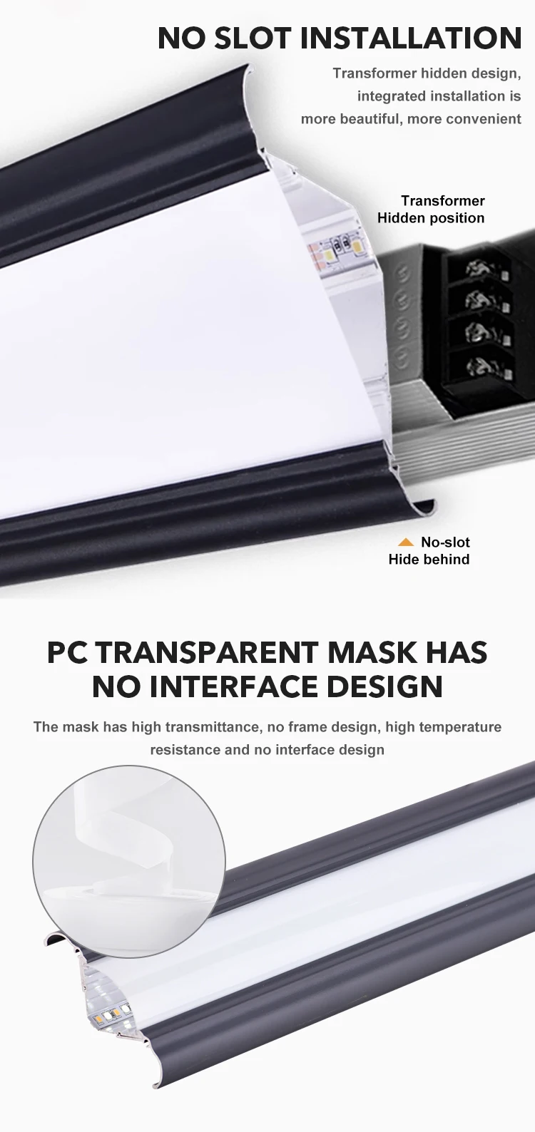 High Quality Flexible Curved Bendable Channel Aluminium Led Ceiling ...