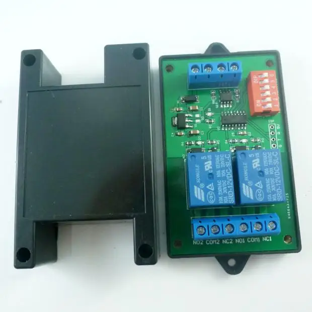 2-channel Rs485 Relay Module - Buy 2-way Switch Output Relay Controller Modbus Rtu At Command ...