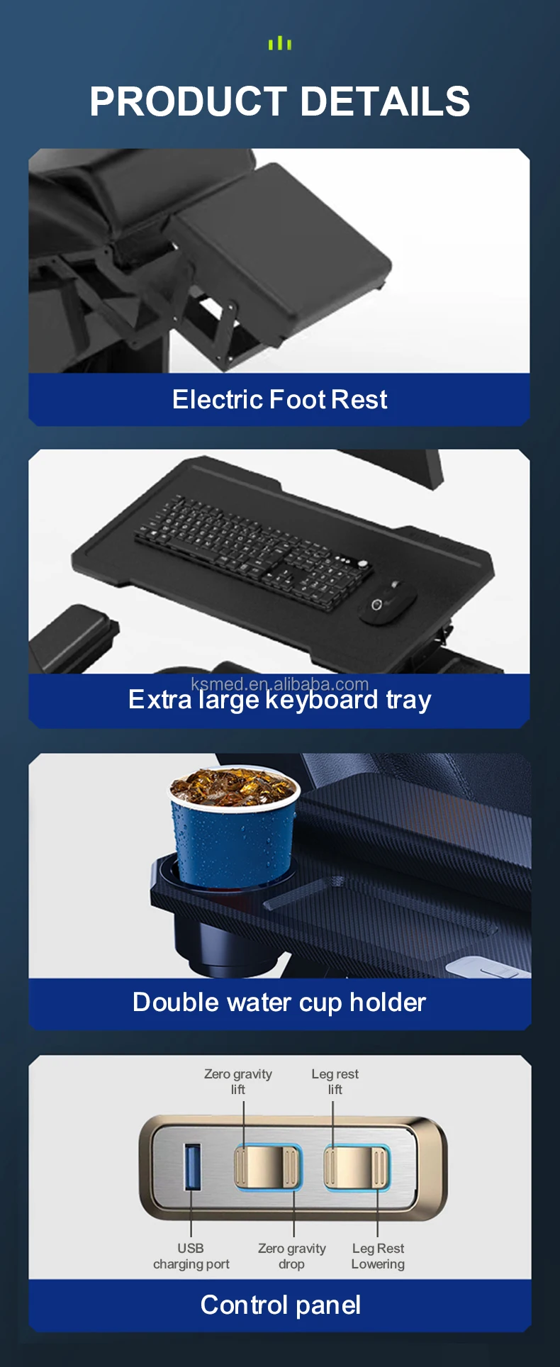 KSM-GCN2 HOT Gamer Workstation Recliner Cockpit Gaming Chair