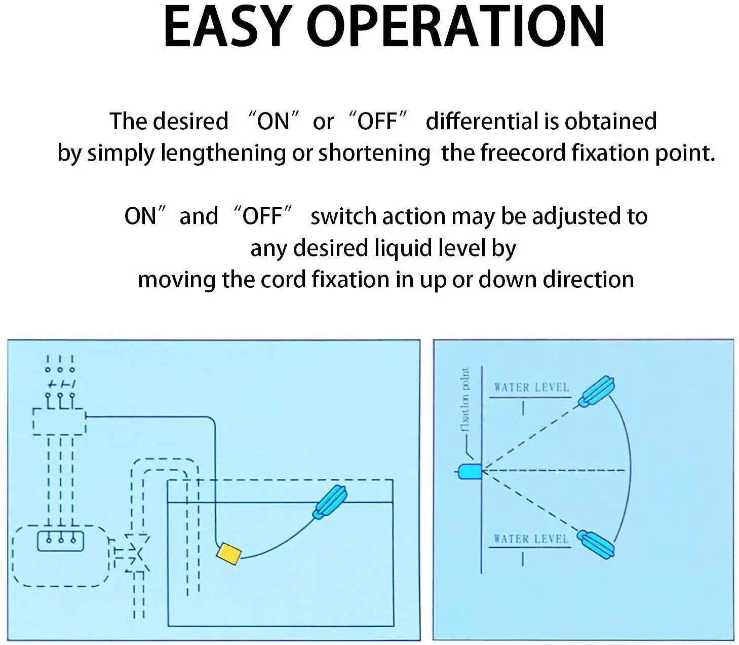 20V Float Switch Water Level Controller 4m Cable Contactor Sensor 16A ...