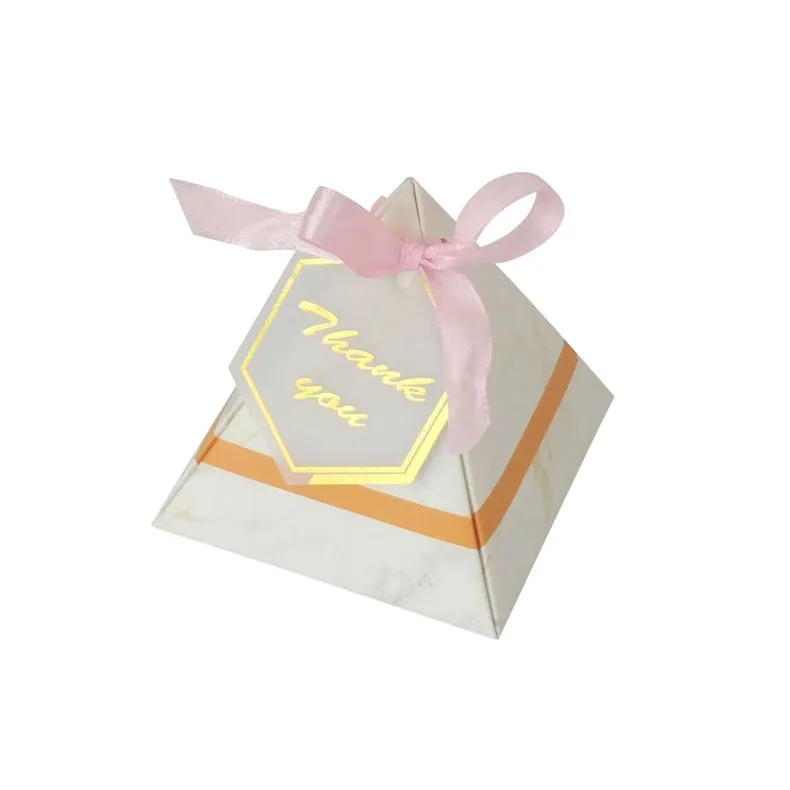 New Design Pyramid Shape Candy Box Wedding Party Decor Candy Chocolate ...