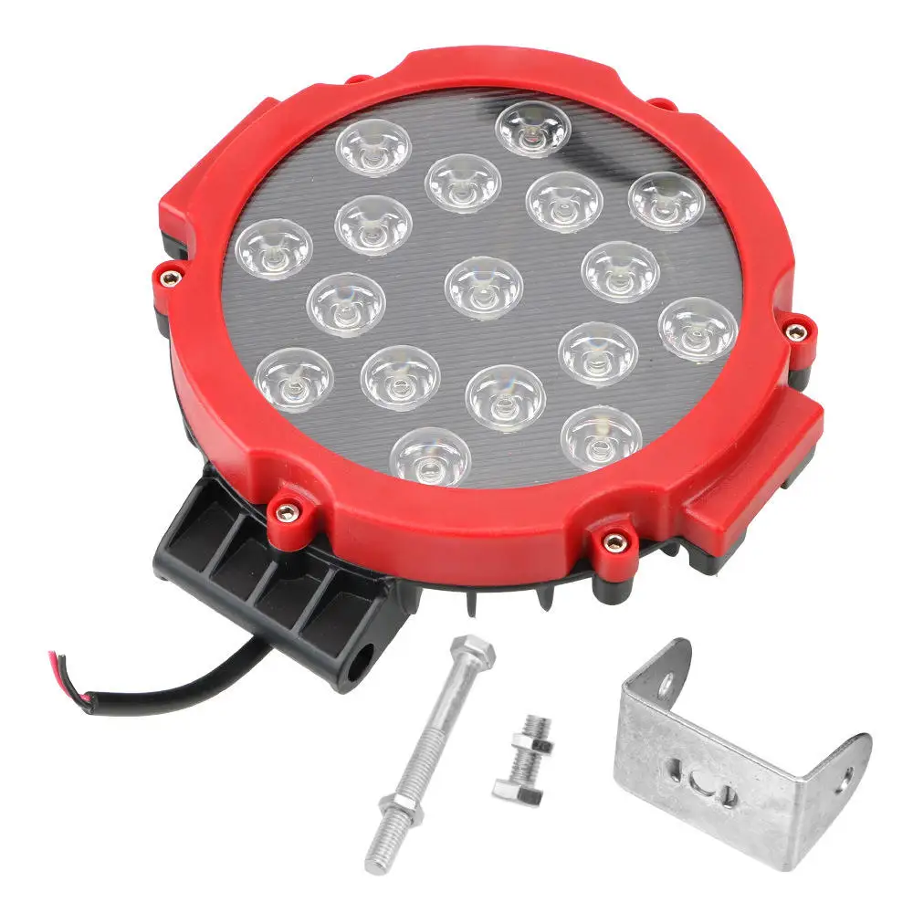 Automobile Lighting System Headlamp Circular Spotlight 51w Led Working ...