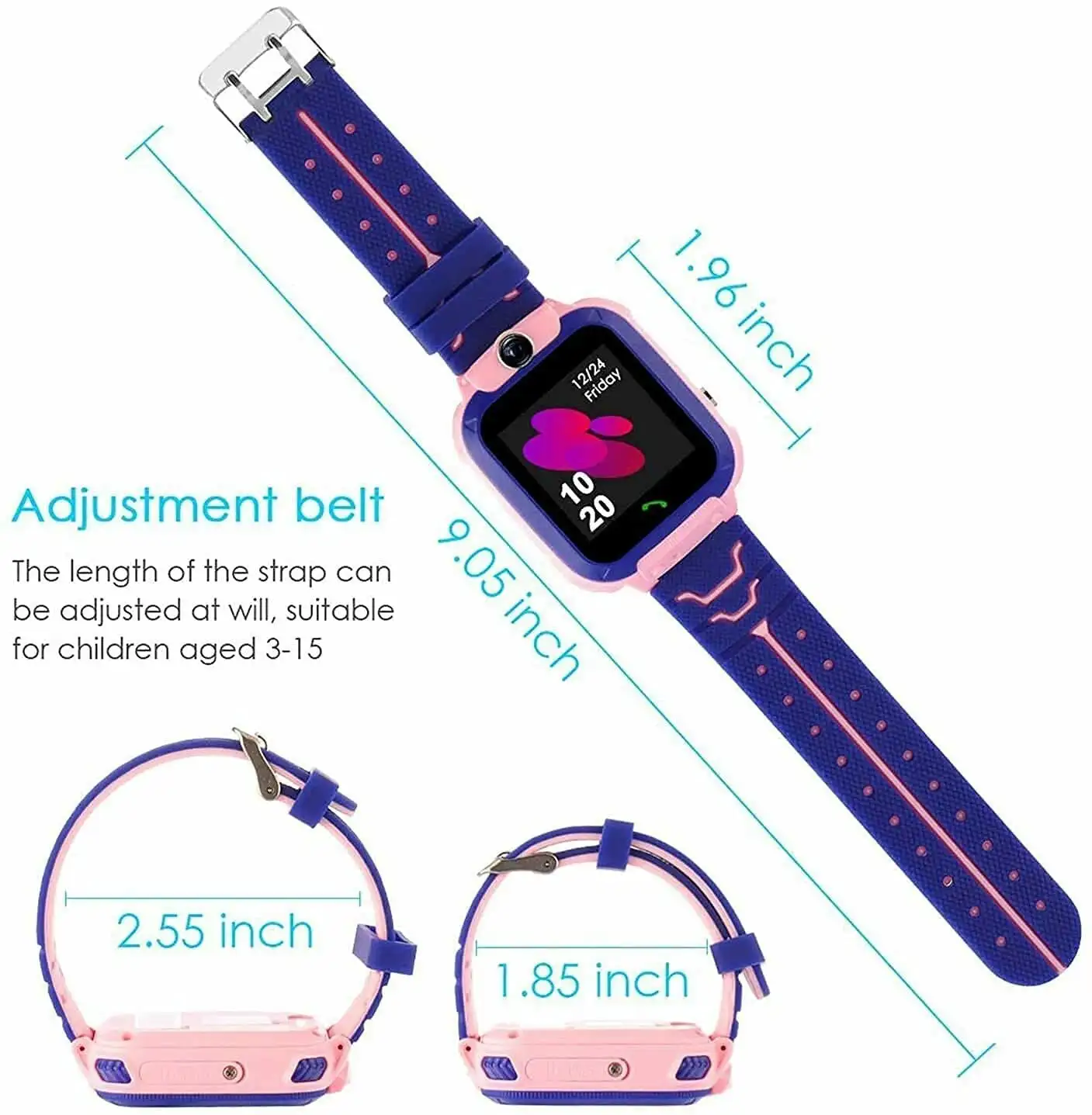 Gps Kids Smart Watch Waterproof Children's Student Watch Gps Tracking ...