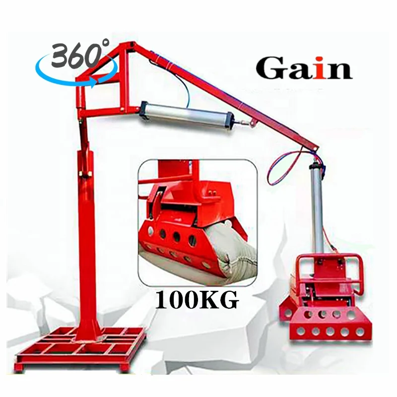 Pneumatic Mechanical Gripper Balance Crane To Help Fertilizer Hydraulic ...