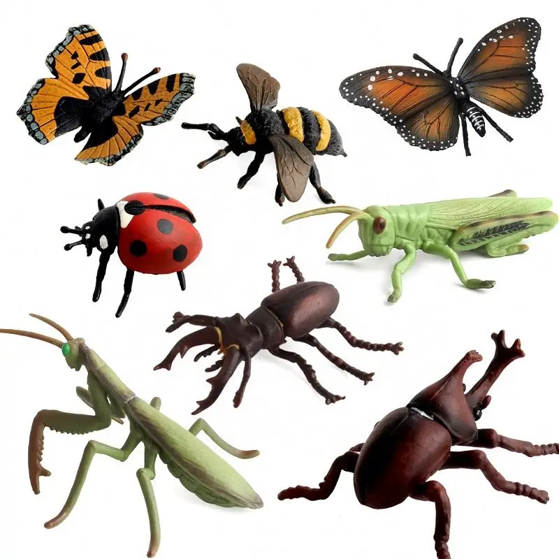 Plastic Insects Figures Realistic Insects Bugs Model Animal Toys ...