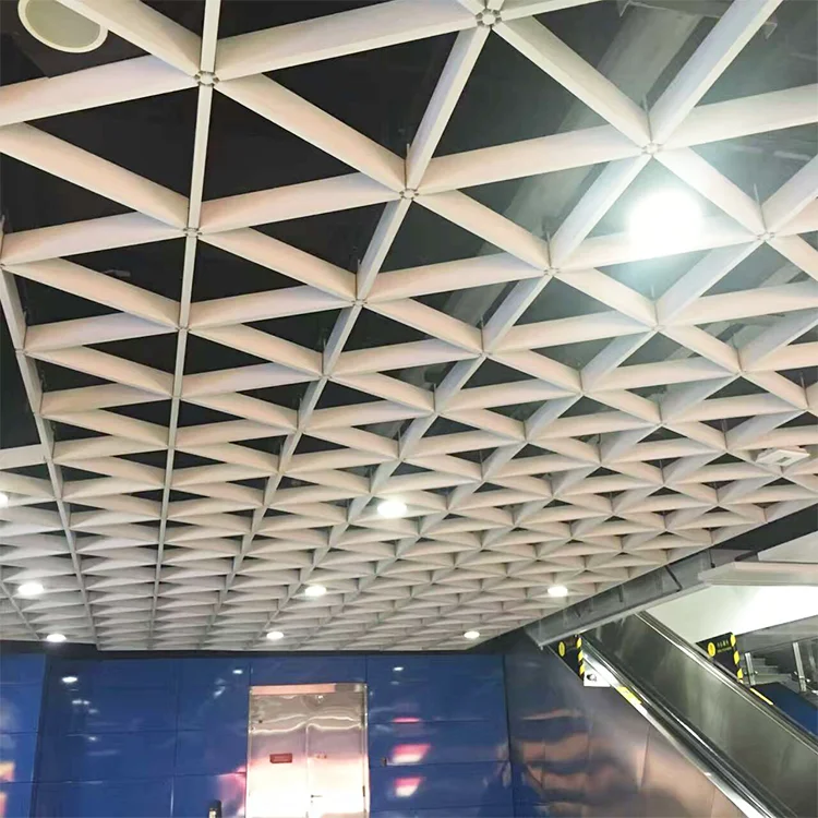 Aluminum Open Cell Ceiling System - Triangle Grid for Interior Decorating