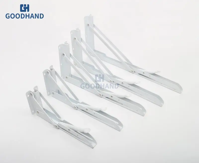 Gh H05 Foldable Adjustable Wall Side Mount Shelf Support Hardware Metal ...