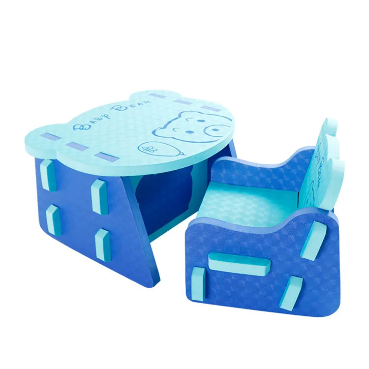 Eva Foam Table And Chair Kids Furniture Toy Easy Assembly For Kids ...