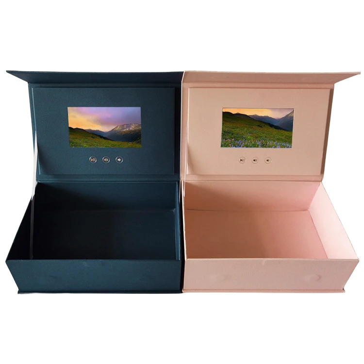 Custom 7inch Monitor Video Invitation Card Boxes Lcd Screen Video Gift ...