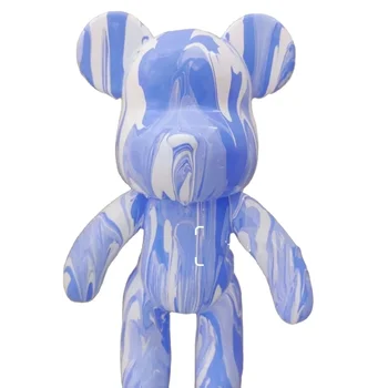Diy Fluid Bear Model Handmade 23cm Colorful Embryo Violent Bear Fluid ...