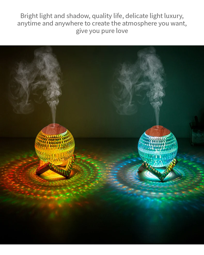 Crystal Ball Humidifier - Ultrasonic Aromatherapy Diffuser