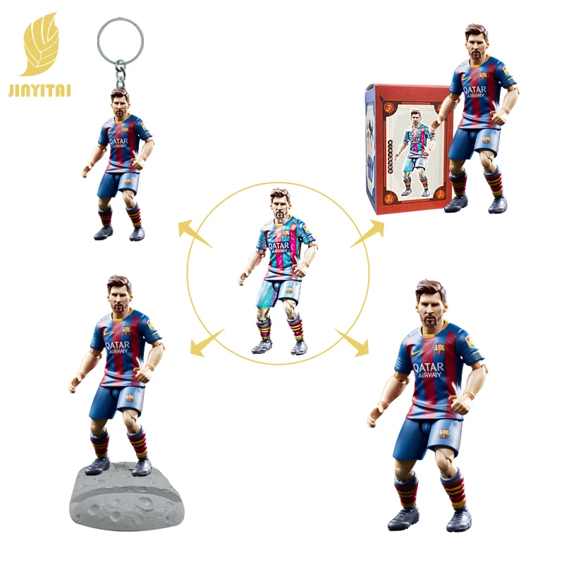 Oem Custom Hot Sale Mini Messi Soccer Action Figures Resin Plastic Abs ...
