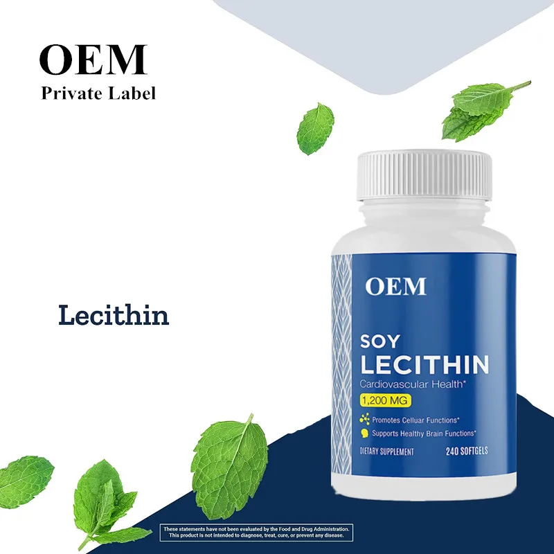 Oem/odm/obm Natural Healthcare Soy Lecithin Capsules 1200mg Soy ...