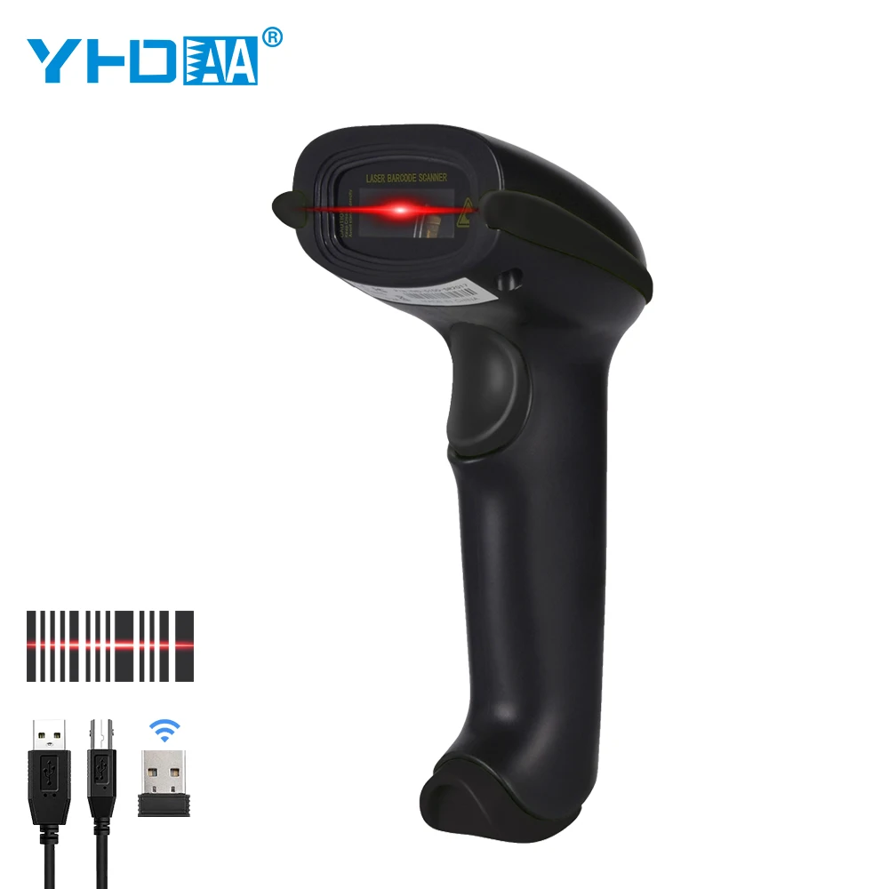 Warehouse Barcode Scanner Wireless Wired Handled 1D 2D QR Code Reader ...